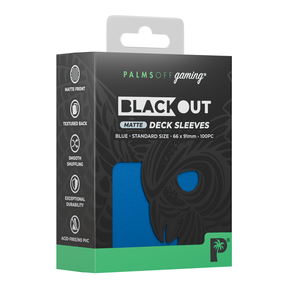 Blackout Deck Sleeves - Palms Off Gaming – Card X Collectables