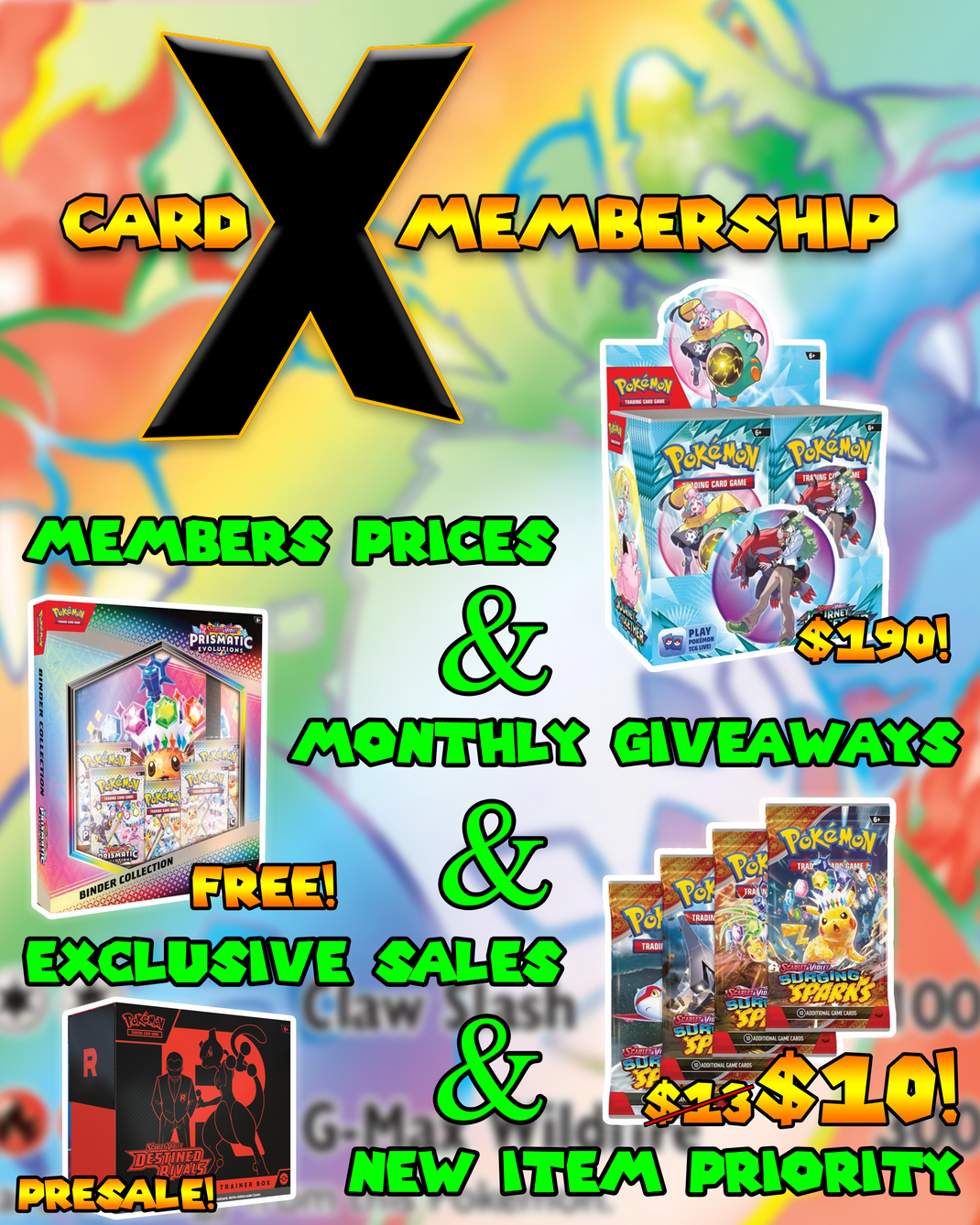 Members Exclusive Page – Card X Collectables