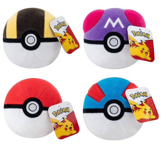 5" Pokeball Plush Assorted – Card X Collectables